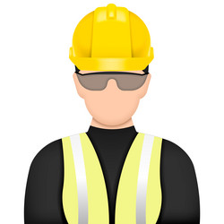 Professional heavy industry engineer worker Vector Image