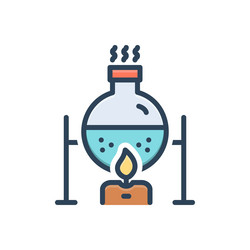Chemical physics lab icon Royalty Free Vector Image