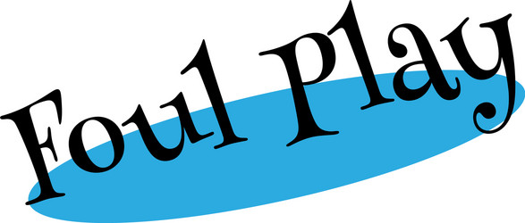 Foul play rubber stamp Royalty Free Vector Image