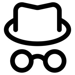 Hacker with head cap and spectacles Royalty Free Vector