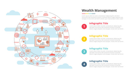Wms warehouse management concept for infographic Vector Image