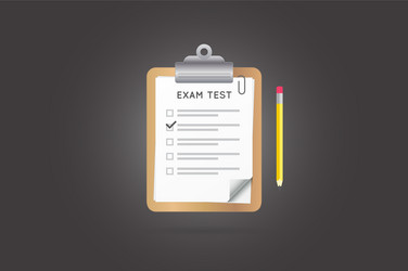 Test or exam icon can be used as logo Royalty Free Vector