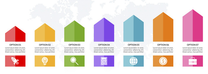 Infographics 7 Options Vector Images (over 7,700)