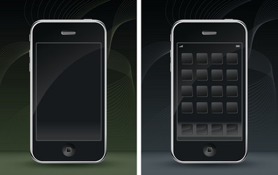 Mobile phone metal case Royalty Free Vector Image