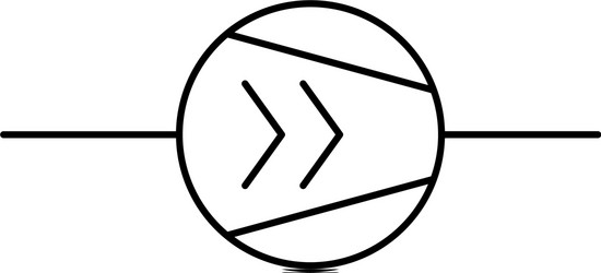 Compressor symbol icon Royalty Free Vector Image