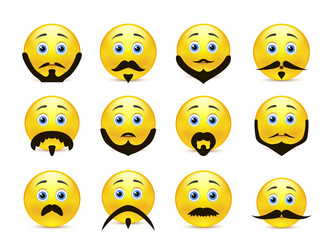 Smiley Face With Goatee