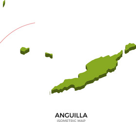 Outline of the map of anguilla Royalty Free Vector Image