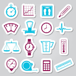 Sticker scale - line cut - simple editable stroke Vector Image