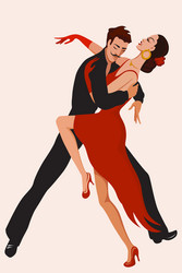 Ballroom dancing Royalty Free Vector Image - VectorStock
