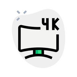 High-resolution display for clear visuals Vector Image