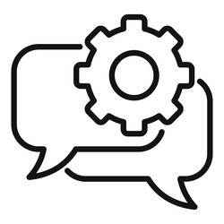 Team chat icon simple business trust Royalty Free Vector
