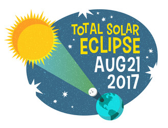 Lunar eclipse diagram cute cartoon sun earth Vector Image