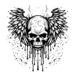 Skull silhouette Royalty Free Vector Image - VectorStock
