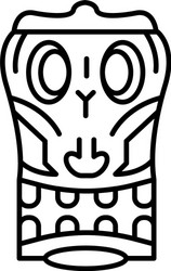 Emoji Aztec Outline Vector Images (53)