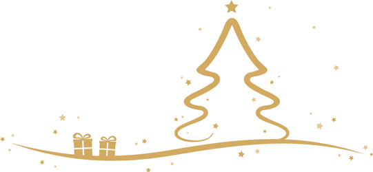 A gold star to decorate christmas tree Royalty Free Vector