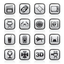 Cinema and movie icon Royalty Free Vector Image