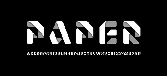 Paper Fold Font Vector Images (over 2,100)