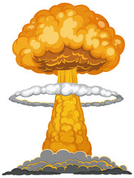 Atomic bomb mushroom cloud Royalty Free Vector Image