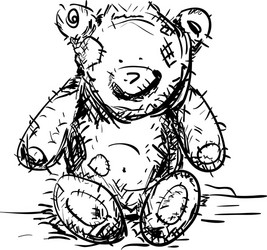 Broken Teddy Bear Drawing