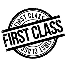 First class stamp Royalty Free Vector Image - VectorStock