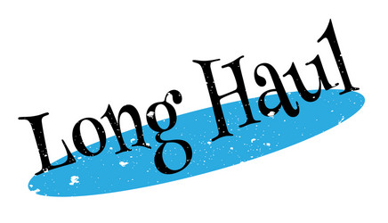 Long haul rubber stamp Royalty Free Vector Image