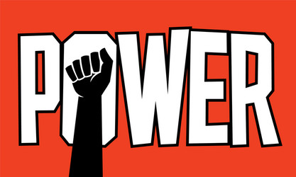 Vote protest poster design with raised fist Vector Image