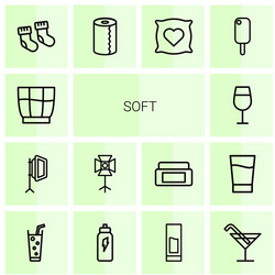 Soft icons Royalty Free Vector Image - VectorStock