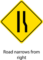 Zebra crossing traffic sign on white background Vector Image