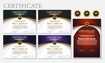 Modern design certificate layout concept simple Vector Image