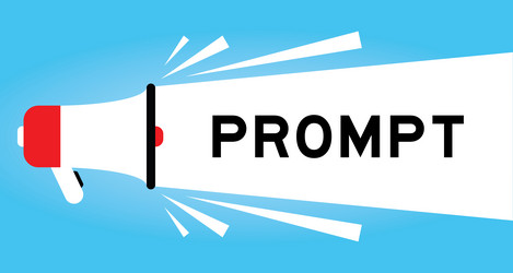Envelope and letter sign with word prompt Vector Image