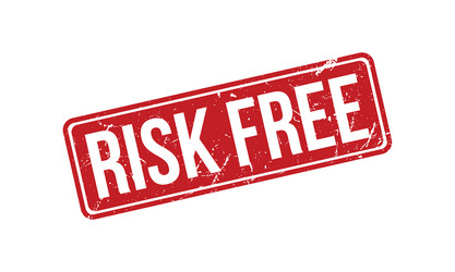 Risk free rubber stamp seal Royalty Free Vector Image