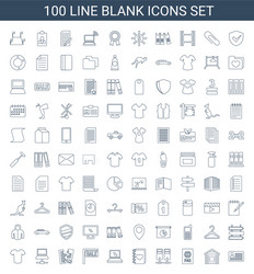 100 blank icons Royalty Free Vector Image - VectorStock