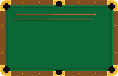 Pixel art empty green billiard table on a white Vector Image