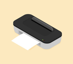 Printer toner icon flat Royalty Free Vector Image