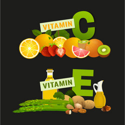 Vitamin c background Royalty Free Vector Image