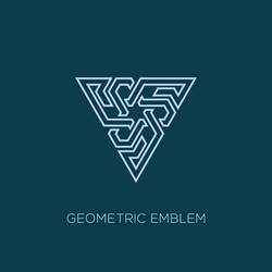 Geometric logo Royalty Free Vector Image - VectorStock
