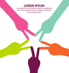 Hand Join Many Vector Images (81)