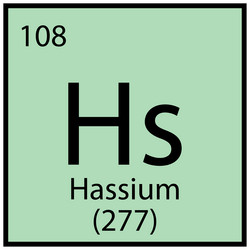 Bohrium icon chemical sign mendeleev table Vector Image