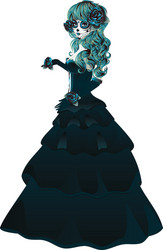 Day of the Dead Lady Vector Images (over 330)