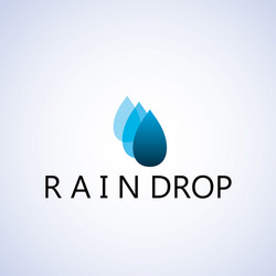 Raindrop logo ideas design Royalty Free Vector Image