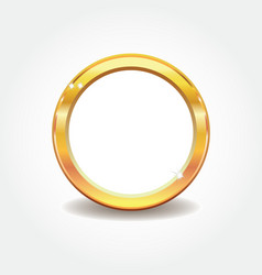 Frame gold ring Royalty Free Vector Image - VectorStock