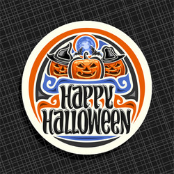 Labels for halloween Royalty Free Vector Image