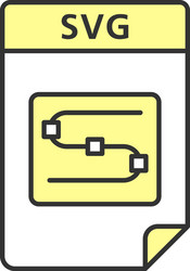 Svg file glyph icon scalable graphics image file Vector Image