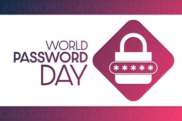 World password day holiday Royalty Free Vector Image