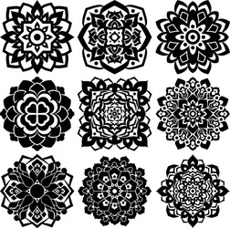 Mandala sahar Royalty Free Vector Image - VectorStock