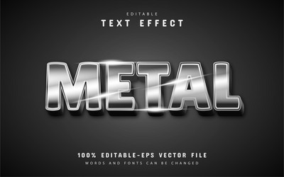 Metal font Royalty Free Vector Image - VectorStock