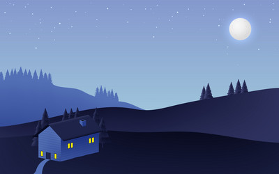 Night Time Forest Background Vector Images (over 320)