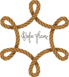 Rope frame Royalty Free Vector Image - VectorStock