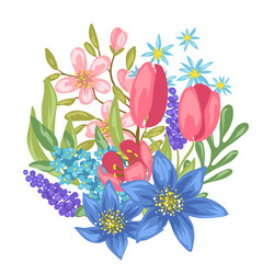 Spring flowers Royalty Free Vector Image - VectorStock