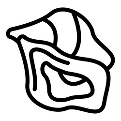 Nature shell icon cartoon style Royalty Free Vector Image